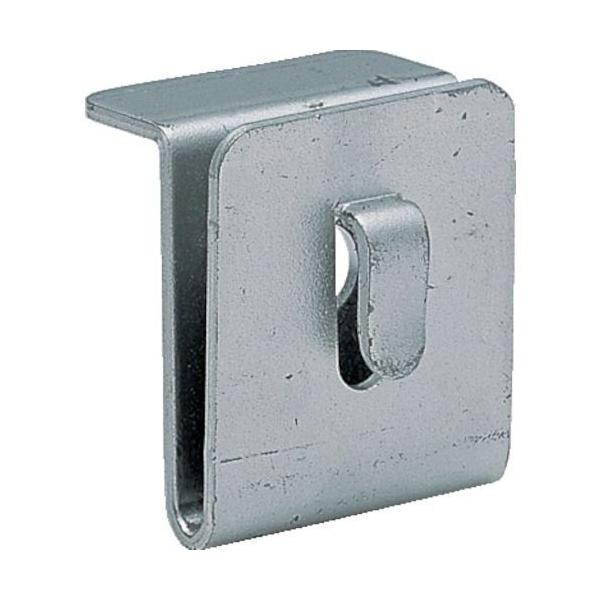 特長ボルトレス棚用の中間棚板の受け金具として使用して、棚板の組立、段替えなどが簡単に行えます。仕様色：シルバー材質スチール質量40ｇ