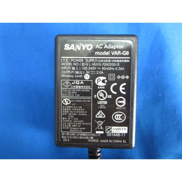 【中古ACアダプタをアルカリイオン水で清掃、除菌、抗菌、消臭処理してお届けします。】●中古商品ですので、商品各個体の状態は全て違いますので、当方は画像の使いまわしはしておりません。●テスターにて通電確認済み。（実機での動作確認はしておりませ...