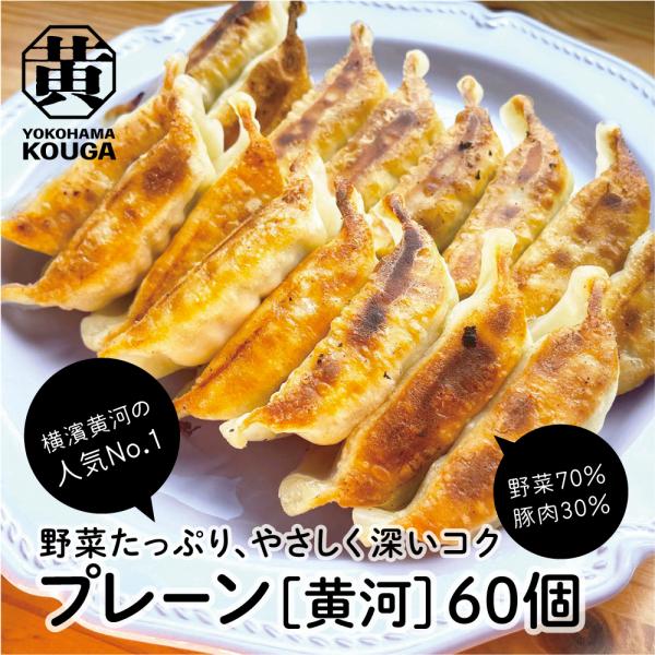 【 プレーン[黄河] 】60個 (30個入×2袋)創業から四十六年。中華料理店時代から変わらず「調理人の心」でつくる餃子は、素材の味わいをシンプルにひきだした、お客様の健康を守る餃子です。みんなが大好きな餃子だからこそ、安心して召し上がって...