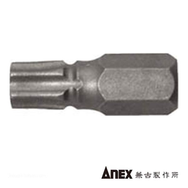 ●名称：溝付超短ビット ヘクスローブ T30X19●メーカー：ANEX：兼古製作所●型番：AK-51P-T30●ビット＞へクスローブ(トルクス)ビット●仕様：サイズ(mm)：30 全長(mm)：19●特長：手動ドライバー用 超ショートタイプ...