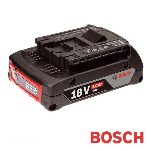 ●名称：リチウムイオンバッテリー 18V・2.0AH●メーカー：BOSCH：ボッシュ●型番：A1820LIB●電動工具、電源コード＞リチウム充電工具＞リチウムイオン電池、充電器●仕様：電圧：18V 容量：2,000mAh(2.0Ah) 充電...