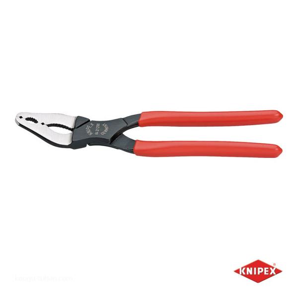 ●名称：自転車用プライヤー 20°ベントヘッド●メーカー：KNIPEX：クニペックス●型番：8421-200●自動車・バイク用工具＞自転車用工具●仕様：ヘッド仕上げ：黒防錆コート・磨き ハンドル仕様：プラスチックコーティング ヘッド曲がり角...