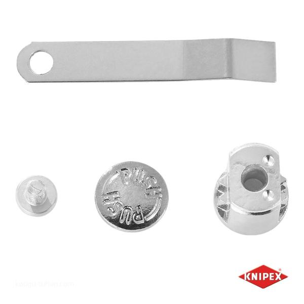 ●名称：.ボタン・バネ・ネジセット(8603-150用)●メーカー：KNIPEX：クニペックス●型番：8609-150●ペンチ、ニッパー、ピンセット＞コンビネーションプライヤー●仕様：質量(g)：7 原産国ドイツ●特長：プライヤーレンチ15...