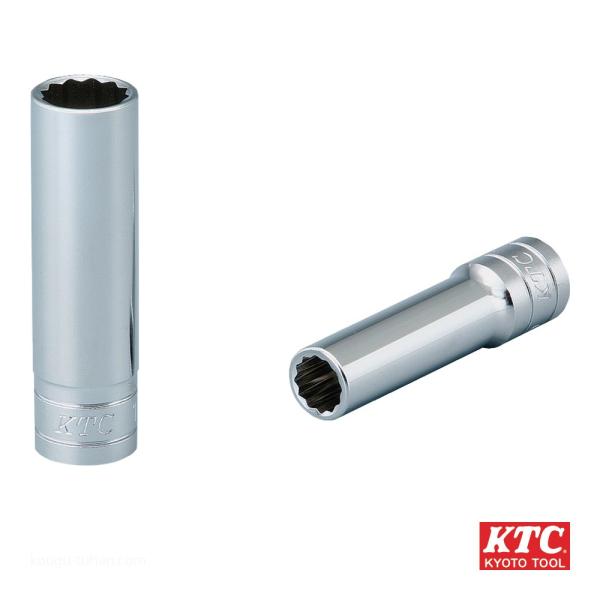 ●名称：(9.5SQ)ディープソケット (十二角)●メーカー：KTC：京都機械工具●型番：B3L-1/2W●JANコード：4989433131245●ソケット＞ソケット(インチ)＞ディープソケット(インチ)・3/8「十二角ディープソケット」...