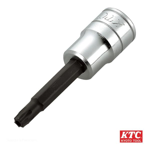 ●名称：(9.5SQ)Ｔ型いじり止めトルクスビット●メーカー：KTC：京都機械工具●型番：BT3-T40H●JANコード：4989433148564●ソケット＞イジリ防止等、特殊ソケット●仕様：差込角(sq.)：9.5 呼び：T40 ソケッ...