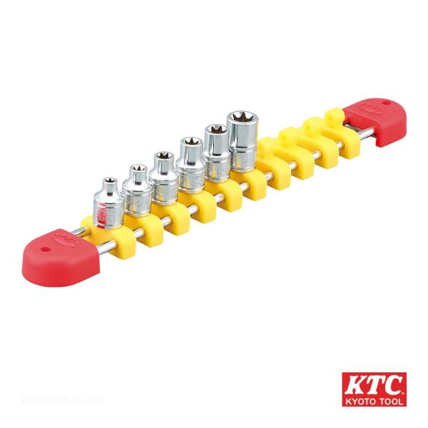 ●名称：(6.3SQ)Ｅ型トルクスレンチセット●メーカー：KTC：京都機械工具●型番：TB2E06●JANコード：4989433146874●ソケット＞E型トルクスソケット●セット内容：E型トルクスレンチ：B2-E4・E5・E6・E7・E8...
