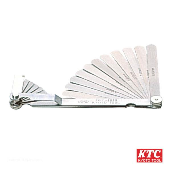●名称：シクネスゲージ 整備用●メーカー：KTC：京都機械工具●型番：TGZ-1818●JANコード：4989433719573●測定器＞シックネスゲージ●セット内容：バルブクリアランス用ゲージ：0.15・0.18・0.20・0.25・0....