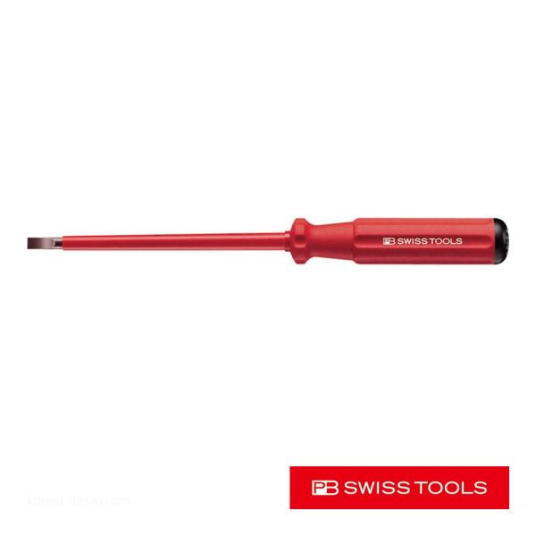 ●名称：エレクトロ マイナスドライバー 絶縁●メーカー：PB SWISS TOOLS：ピービー●型番：5100.3-100/4●電工工具、部品＞絶縁工具＞絶縁ドライバー＞絶縁マイナスドライバー●仕様：グリップエンド色：ブラック 先端形状：マ...