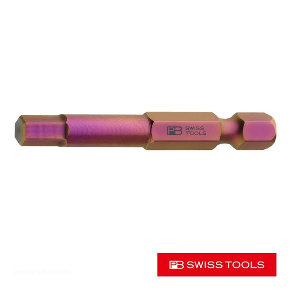 ●名称：段付六角ビット●メーカー：PB SWISS TOOLS：ピービー●型番：E6.210/4●ビット＞六角ビット●仕様：差込角(”HEX)：1/4(6.3mm) サイズ(mm)：4 全長(mm)：50 ボール溝中心から後端までの長さ(m...