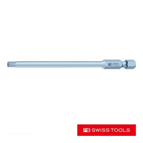 ●名称：段付ロングヘクスローブビット●メーカー：PB SWISS TOOLS：ピービー●型番：E6L.400/10-95●ビット＞へクスローブ(トルクス)ビット●仕様：差込角(”HEX)：1/4(6.3mm) サイズ：T10 全長(mm)：...
