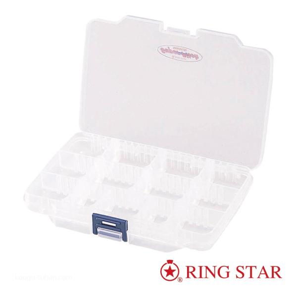 ●名称：<スーパーピッチミニマム(クリア)>●メーカー：RING STAR：リングスター●型番：SP-750●工具・パーツ収納、施錠＞パーツケース●仕様：外寸奥行(mm)：100 外寸間口(mm)：145 外寸高さ(mm)：21...