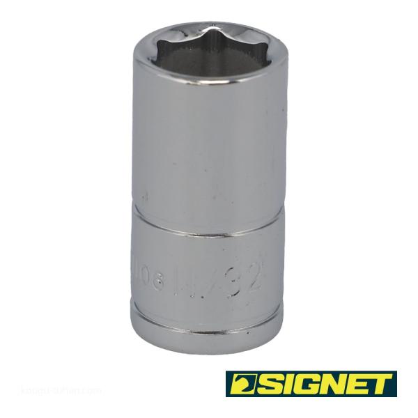 ●名称：1/4DR 11/32" ソケット (6角)●メーカー：SIGNET：シグネット●型番：11106●ソケット＞ソケット(インチ)＞標準長ソケット(インチ)・1/4●仕様：差込角(SQ)：1/4 サイズ(inch)：11/32 全長(...