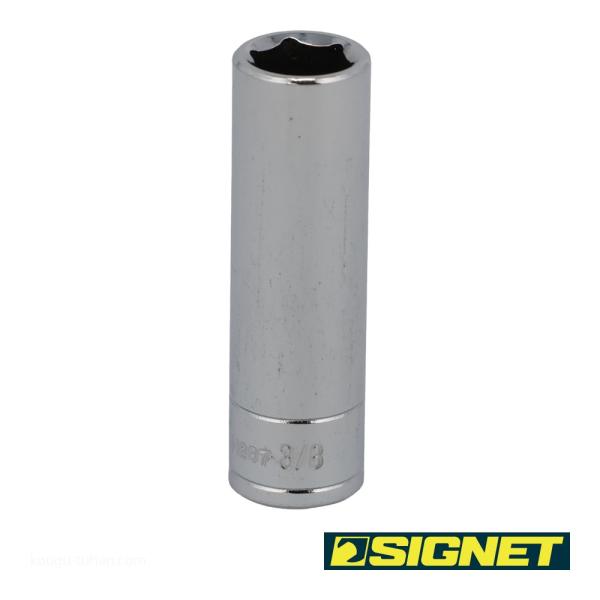 ●名称：1/4DR 3/8" ディープソケット●メーカー：SIGNET：シグネット●型番：11207●ソケット＞ソケット(インチ)＞ディープソケット(インチ)・1/4●仕様：差込角(SQ)：1/4 サイズ(inch)：3/8 全長(L；mm...