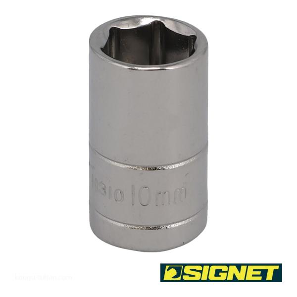 ●名称：1/4DR 10MM ソケット (6角)●メーカー：SIGNET：シグネット●型番：11310●ソケット＞ソケット(ミリ)＞標準長ソケット・1/4●仕様：差込角(SQ)：1/4 サイズ(mm)：10 全長(L；mm)：25 先端部ソ...