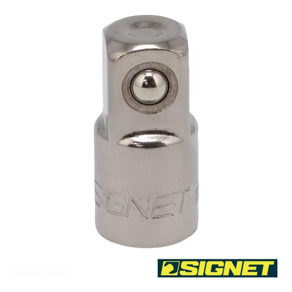 ●名称：1/4DR 1/4X3/8 ソケットアダプター●メーカー：SIGNET：シグネット●型番：11510●ソケット＞変換アダプタソケット「便利なソケットアダプター」●仕様：サイズ(SQ×SQ)：凹1/4×凸3/8 全長(L；mm)：26...