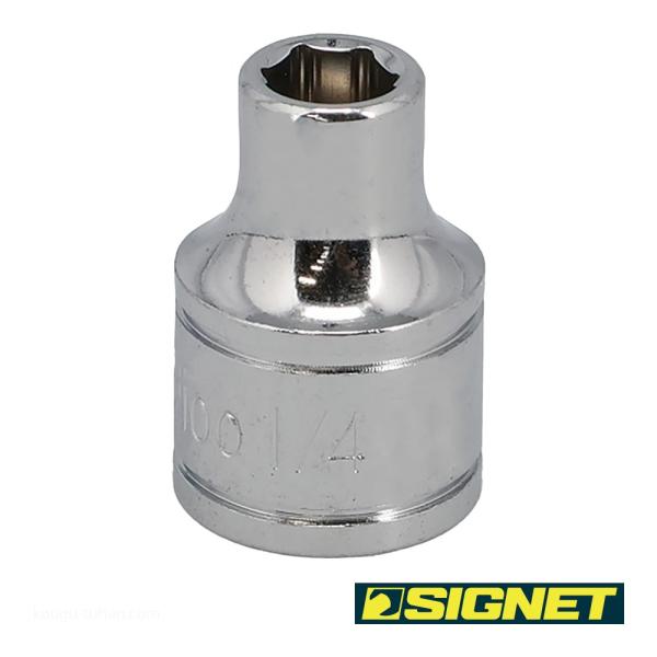 ●名称：3/8DR 1/4" ソケット (6角)●メーカー：SIGNET：シグネット●型番：12100●ソケット＞ソケット(インチ)＞標準長ソケット(インチ)・3/8●仕様：差込角(SQ)：3/8 サイズ(inch)：1/4 全長(L；mm...