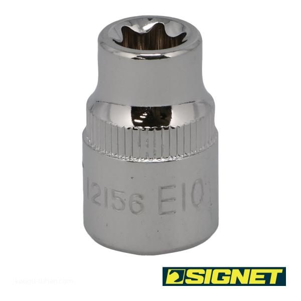 ●名称：3/8DR E10 ヘクスローブソケット (E型)●メーカー：SIGNET：シグネット●型番：12156●ソケット＞E型トルクスソケット「ミラー仕上げのメッキが美しいヘクスローブソケット」●仕様：差込角(SQ)：3/8 サイズ：E1...