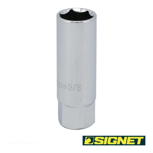 ●名称：3/8DR 5/8" プラグソケット(ラバー)●メーカー：SIGNET：シグネット●型番：12220●自動車・バイク用工具＞プラグレンチ、プラグソケット●仕様：差込角(SQ)：3/8 サイズ(inch)：5/8 全長(L；mm)：6...