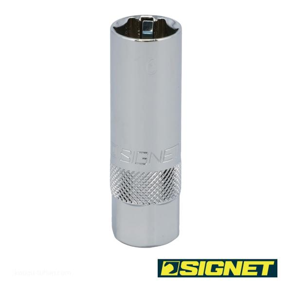 ●名称：3/8DR 16mm クリップ式プラグソケット●メーカー：SIGNET：シグネット●型番：12240●自動車・バイク用工具＞プラグレンチ、プラグソケット●仕様：クリップ搭載型。マグネットで良くあるセンサーへの影響、マグネット自体の破...