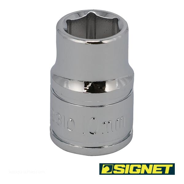 ●名称：3/8DR 10MM ソケット (6角)●メーカー：SIGNET：シグネット●型番：12310●ソケット＞ソケット(ミリ)＞標準長ソケット・3/8●仕様：差込角(SQ)：3/8 サイズ(mm)：10 全長(L；mm)：25.0 先端...