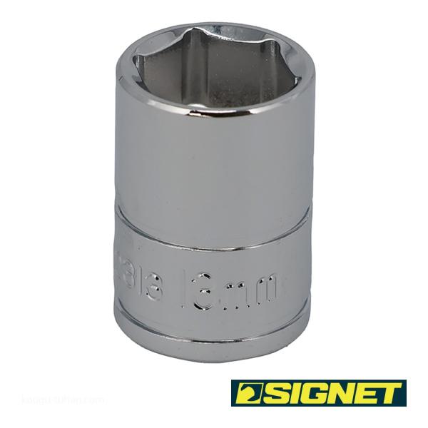 ●名称：3/8DR 13MM ソケット (6角)●メーカー：SIGNET：シグネット●型番：12313●ソケット＞ソケット(ミリ)＞標準長ソケット・3/8●仕様：差込角(SQ)：3/8 サイズ(mm)：13 全長(L；mm)：25.0 先端...