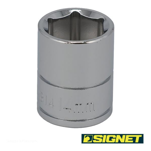 ●名称：3/8DR 14MM ソケット (6角)●メーカー：SIGNET：シグネット●型番：12314●ソケット＞ソケット(ミリ)＞標準長ソケット・3/8●仕様：差込角(SQ)：3/8 サイズ(mm)：14 全長(L；mm)：25.0 先端...