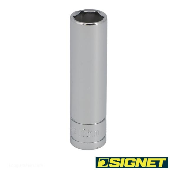 ●名称：3/8DR 12MM ディープソケット●メーカー：SIGNET：シグネット●型番：12412●ソケット＞ソケット(ミリ)＞ディープソケット・3/8●仕様：差込角(SQ)：3/8 サイズ(mm)：12 全長(L；mm)：63.3 先端...