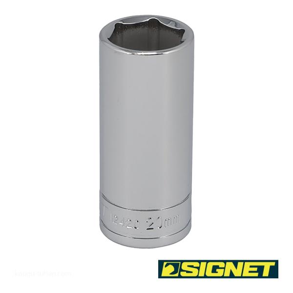●名称：3/8DR 20MM ディープソケット●メーカー：SIGNET：シグネット●型番：12420●ソケット＞ソケット(ミリ)＞ディープソケット・3/8●仕様：差込角(SQ)：3/8 サイズ(mm)：20 全長(L；mm)：64 先端部外...