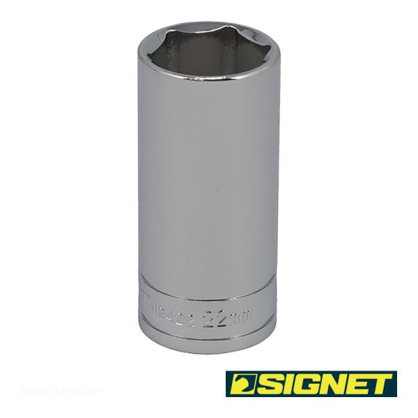 ●名称：3/8DR 22MM ディープソケット●メーカー：SIGNET：シグネット●型番：12422●ソケット＞ソケット(ミリ)＞ディープソケット・3/8●仕様：差込角(SQ)：3/8 サイズ(mm)：22 全長(L；mm)：64 先端部外...