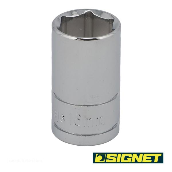 ●名称：1/2DR 16MM ソケット (6角)●メーカー：SIGNET：シグネット●型番：13316●ソケット＞ソケット(ミリ)＞標準長ソケット・1/2●仕様：差込角(SQ)：1/2 サイズ(mm)：16 全長(L；mm)：38 先端部ソ...