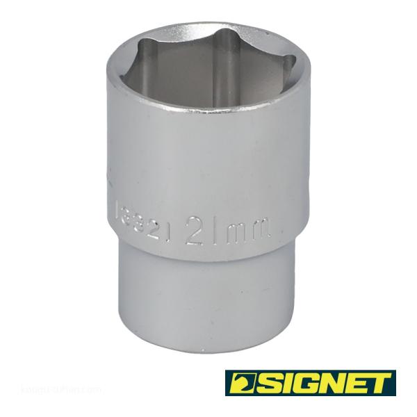 ●名称：1/2DR 21MM ソケット (6角)●メーカー：SIGNET：シグネット●型番：13321●ソケット＞ソケット(ミリ)＞標準長ソケット・1/2●仕様：差込角(SQ)：1/2 サイズ(mm)：21 全長(L；mm)：38 先端部ソ...