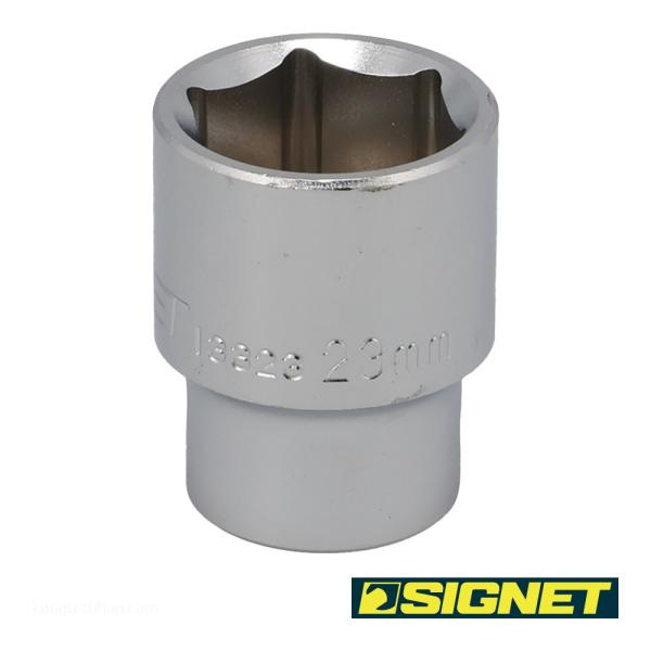 ●名称：1/2DR 23MM ソケット (6角)●メーカー：SIGNET：シグネット●型番：13323●ソケット＞ソケット(ミリ)＞標準長ソケット・1/2●仕様：差込角(SQ)：1/2 サイズ(mm)：23 全長(L；mm)：40 先端部ソ...