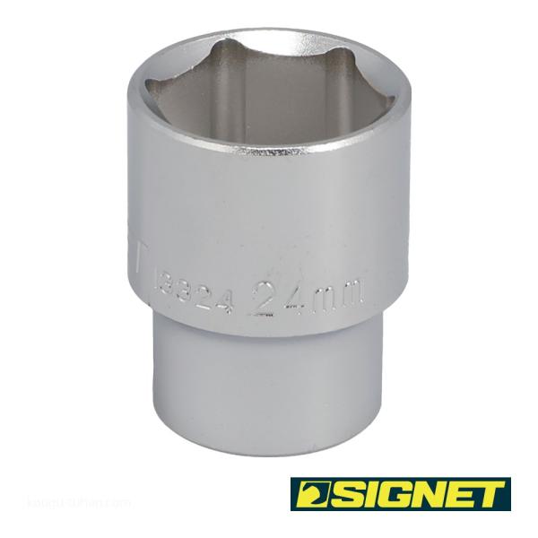 ●名称：1/2DR 24MM ソケット (6角)●メーカー：SIGNET：シグネット●型番：13324●ソケット＞ソケット(ミリ)＞標準長ソケット・1/2●仕様：差込角(SQ)：1/2 サイズ(mm)：24 全長(L；mm)：40 先端部ソ...