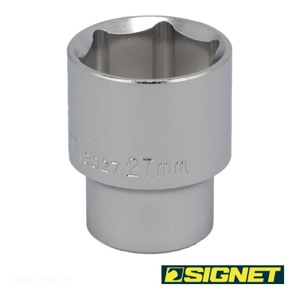 ●名称：1/2DR 27MM ソケット (6角)●メーカー：SIGNET：シグネット●型番：13327●ソケット＞ソケット(ミリ)＞標準長ソケット・1/2●仕様：差込角(SQ)：1/2 サイズ(mm)：27 全長(L；mm)：43 先端部ソ...