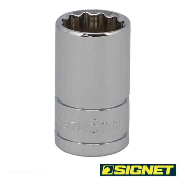 ●名称：1/2DR 16MM ソケット (12角)●メーカー：SIGNET：シグネット●型番：13371●ソケット＞ソケット(ミリ)＞標準長ソケット・1/2●仕様：差込角(SQ)：1/2 サイズ(mm)：16 全長(L；mm)：38 先端部...