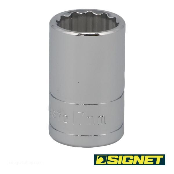 ●名称：1/2DR 17MM ソケット (12角)●メーカー：SIGNET：シグネット●型番：13372●ソケット＞ソケット(ミリ)＞標準長ソケット・1/2●仕様：差込角(SQ)：1/2 サイズ(mm)：17 全長(L；mm)：38 先端部...
