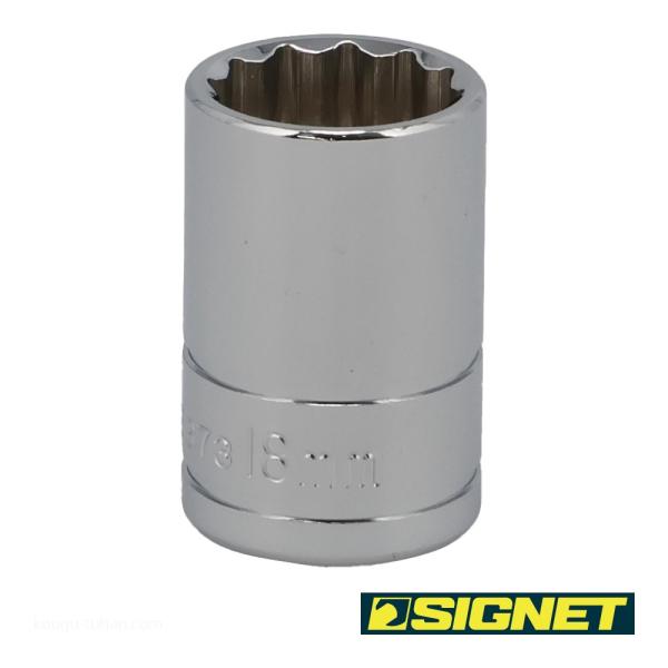 ●名称：1/2DR 18MM ソケット (12角)●メーカー：SIGNET：シグネット●型番：13373●ソケット＞ソケット(ミリ)＞標準長ソケット・1/2●仕様：差込角(SQ)：1/2 サイズ(mm)：18 全長(L；mm)：38 先端部...