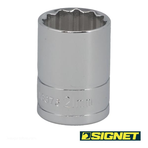 ●名称：1/2DR 21MM ソケット (12角)●メーカー：SIGNET：シグネット●型番：13376●ソケット＞ソケット(ミリ)＞標準長ソケット・1/2●仕様：差込角(SQ)：1/2 サイズ(mm)：21 全長(L；mm)：38 先端部...