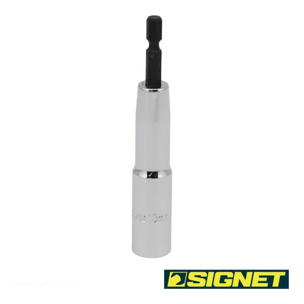 ●名称：電動インパクトドライバー用ソケットビット 13MM●メーカー：SIGNET：シグネット●型番：21982●ビット＞ボックスビット●仕様：全長(mm)：113 軸長(mm)：31 シャンクサイズ(mm)：6.35 材質：スチール サイ...