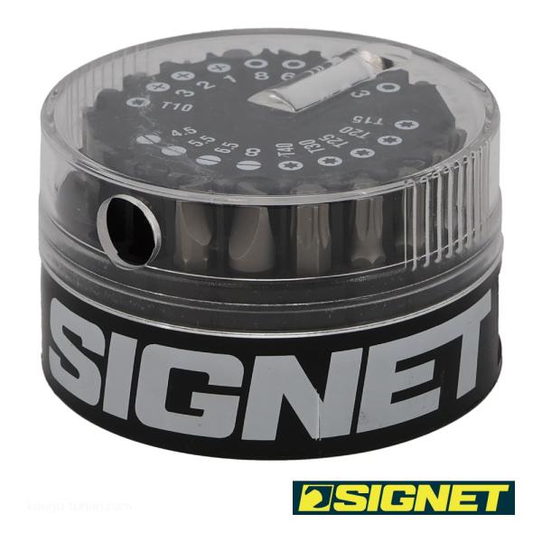 ●名称：1/4" 18PC マグナムビットセット●メーカー：SIGNET：シグネット●型番：22009●ビット＞ビットセット「電動エアツールに使用できるビットセット」●セット内容：・プラスビット：#1・2・3 ・マイナスビット：4.5・5....