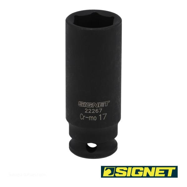●名称：3/8DR 17MM ディープ インパクト ソケット●メーカー：SIGNET：シグネット●型番：22267●ソケット＞インパクトソケット(ミリ)＞インパクトソケット・3/8「コストパフォーマンスに優れたディープインパクトソケット」●...