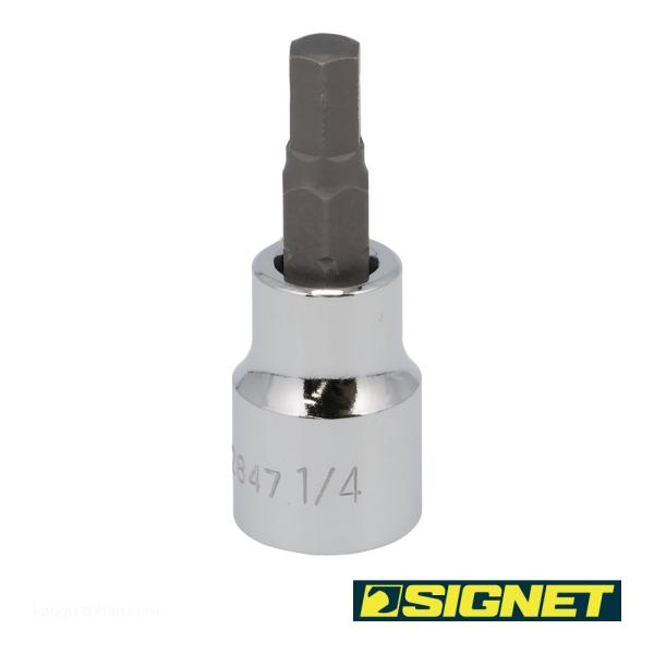 ●名称：(#22604) 3/8DR 1/4" ヘックスビットソケット●メーカー：SIGNET：シグネット●型番：22847●ソケット＞六角ビットソケット(インチ)「六角キャップスクリュー用のビットソケット」●仕様：差込角(SQ)：3/8 ...