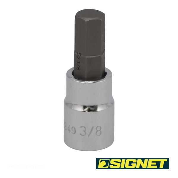 ●名称：(#22606) 3/8DR 3/8" ヘックスビットソケット●メーカー：SIGNET：シグネット●型番：22849●ソケット＞六角ビットソケット(インチ)「六角キャップスクリュー用のビットソケット」●仕様：差込角(SQ)：3/8 ...