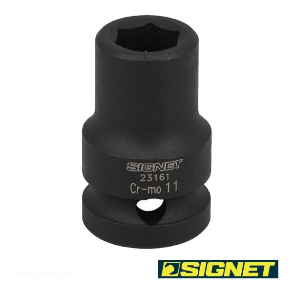●名称：1/2DR 11MM インパクト ソケット●メーカー：SIGNET：シグネット●型番：23161●ソケット＞インパクトソケット(ミリ)＞インパクトソケット・1/2「コストパフォーマンスに優れたインパクトソケット」●仕様：差込角(SQ...