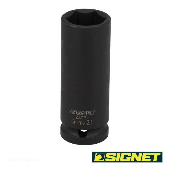 ●名称：(23421)1/2DR 21MM ディープインパクトソケット●メーカー：SIGNET：シグネット●型番：23271●ソケット＞インパクトソケット(ミリ)＞インパクトソケット・1/2「コストパフォーマンスに優れたディープインパクトソ...