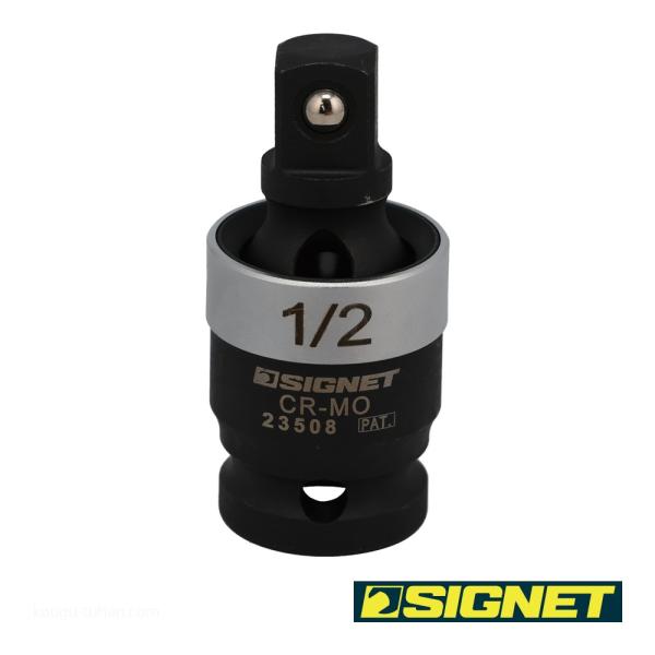 ●名称：1/2DR インパクト用ユニバーサルジョイント●メーカー：SIGNET：シグネット●型番：23508●ハンドレンチ類＞ハンドル、エクステンション＞ユニバーサルジョイント「インパクトで使えるユニバーサルジョイント」●仕様：差込角(DR...