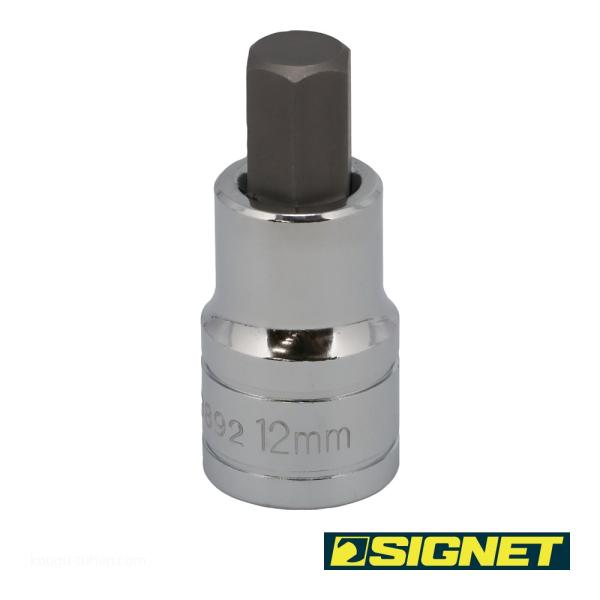 ●名称：1/2DR 12MM ヘックスビットソケット●メーカー：SIGNET：シグネット●型番：23892●ソケット＞六角ビットソケット「六角キャップスクリュー用のビットソケット」●仕様：差込角(SQ)：1/2 サイズ(mm)：12 全長(...