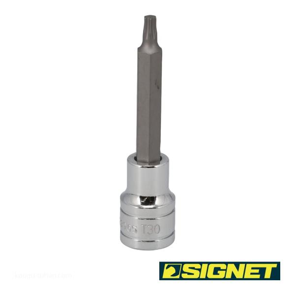 ●名称：1/2DR T30 ロングヘクスローブビットソケット●メーカー：SIGNET：シグネット●型番：23965●ソケット＞へクスローブ(トルクス)ソケット「使いやすいロングビットソケット」●仕様：差込角(SQ)：1/2 サイズ：T30 ...