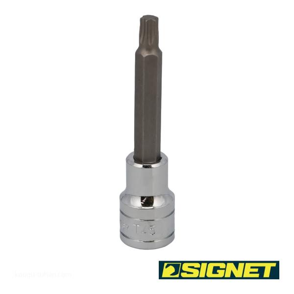 ●名称：1/2DR T45 ロングヘクスローブビットソケット●メーカー：SIGNET：シグネット●型番：23967●ソケット＞へクスローブ(トルクス)ソケット「使いやすいロングビットソケット」●仕様：差込角(SQ)：1/2 サイズ：T45 ...