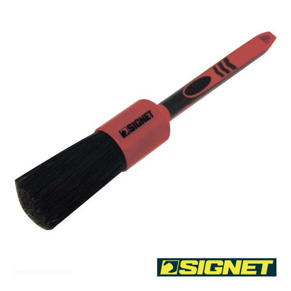 ●名称：ディテールブラシL ミックスヘアー●メーカー：SIGNET：シグネット●型番：45634●自動車・バイク用工具＞自動車用洗車用品●仕様：ブラシ材質：猪毛20％＋PP80％ ハンドル材質：PP、NBR 全長(mm)：224 ハンドル長...